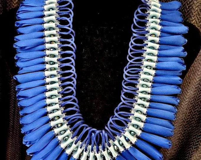 Blue Ginger Style Hawaiian Ribbon Lei,graduation Lei,anniversary Lei ...