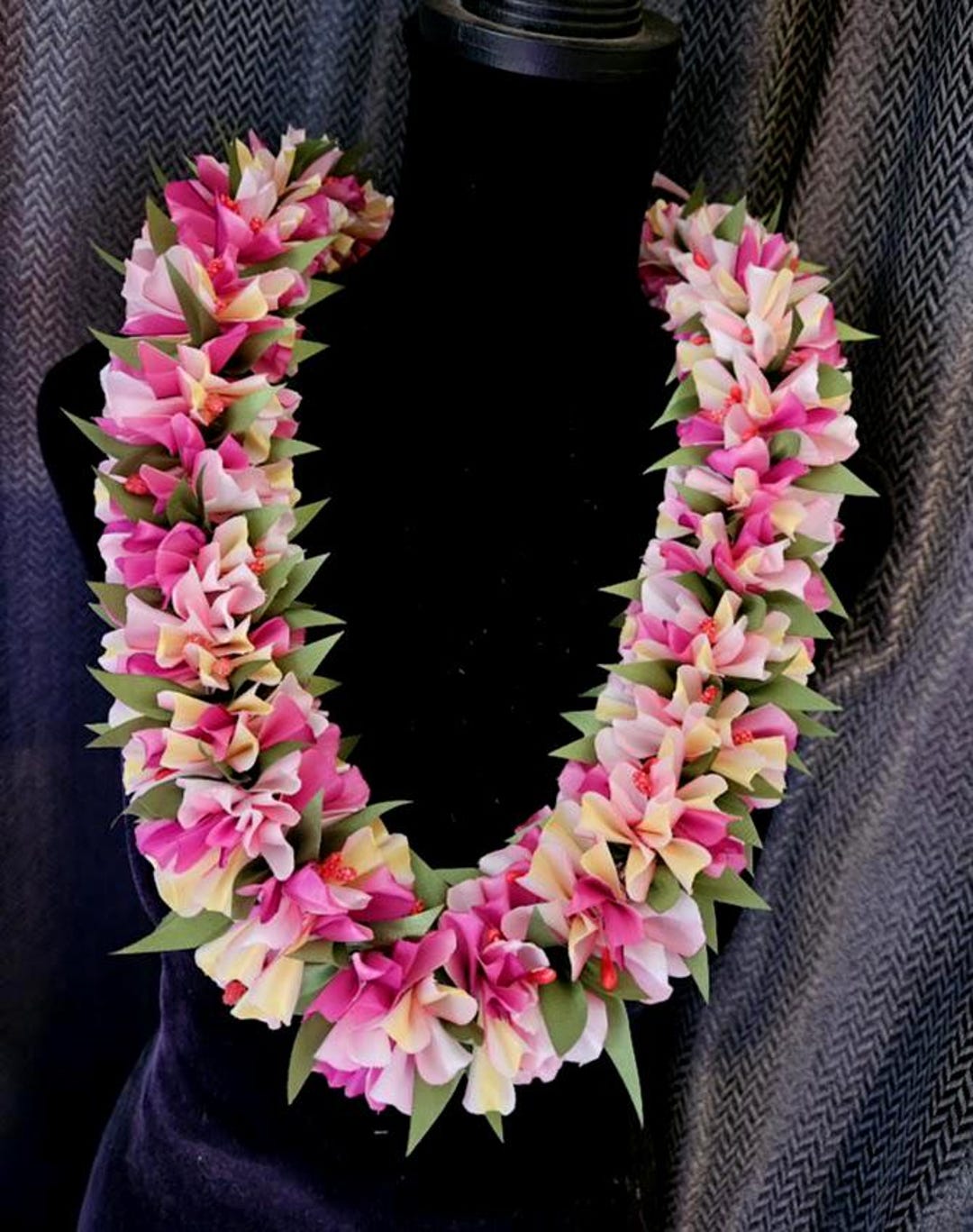 Pink Hawaiian Ribbon Lei,graduation Lei,anniversary Lei,wedding Lei ...