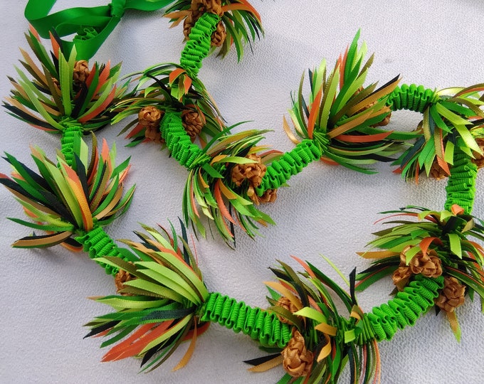 Palm Tree Hawaiian Ribbon Lei - Etsy