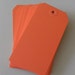 Orange Tags Craft Shipping Large Set of 25 - Etsy