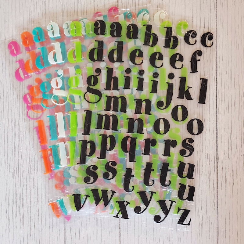 Alphabet Stickers - Etsy