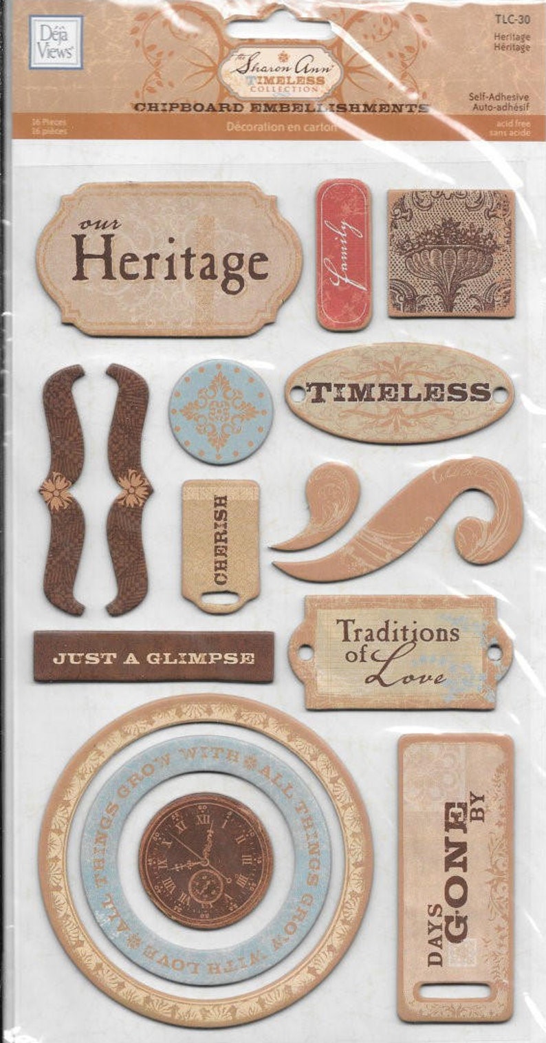 Family Scrapbook Chipboard Embellishments,family Heritage Art ...