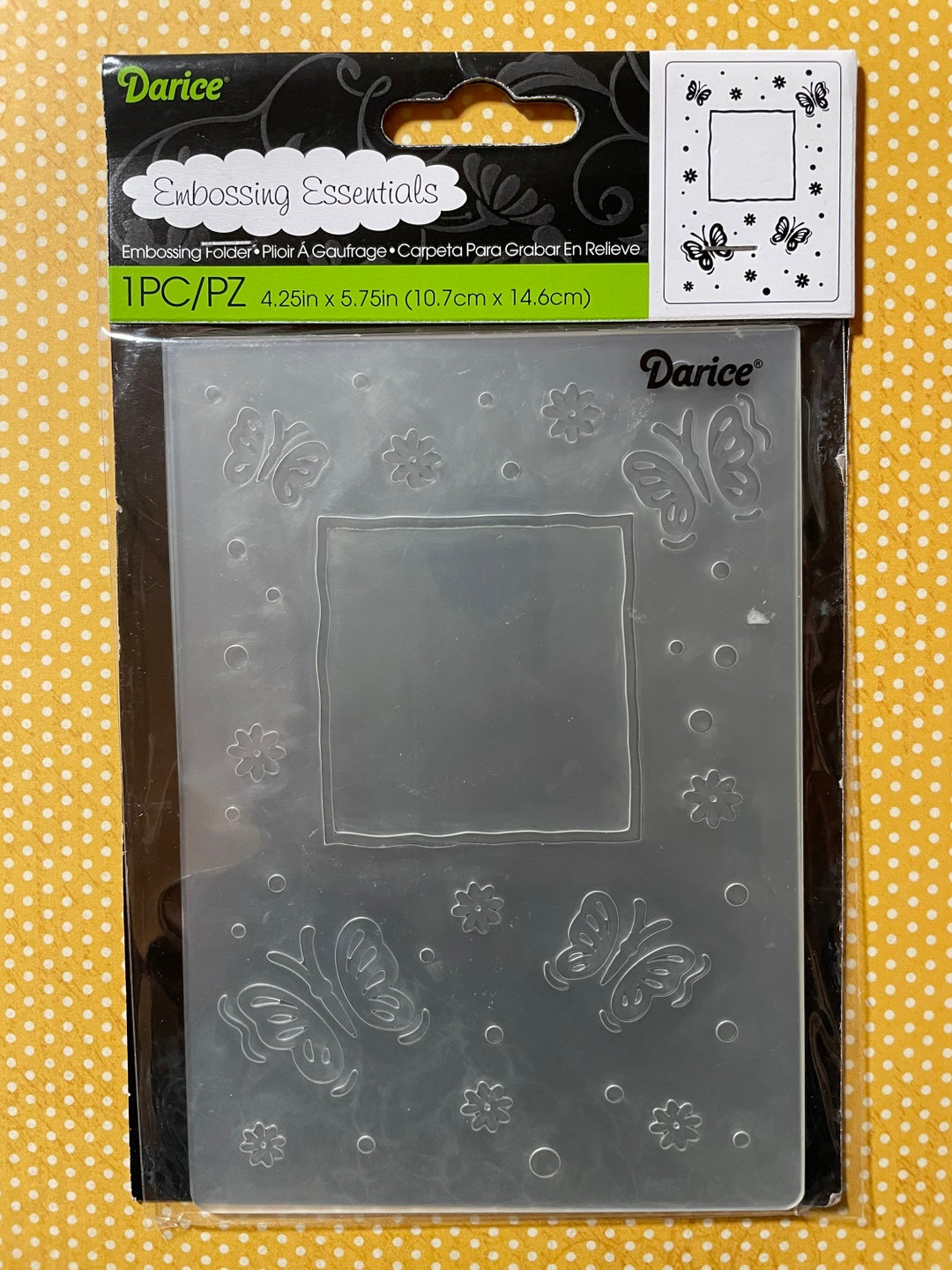 Butterfly Frame Darice Frame Embossing Folder, A2 Card Making Paper ...