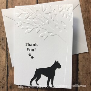 Boxer Dog Card Thank You Cards Stationery Set Greeting | Etsy