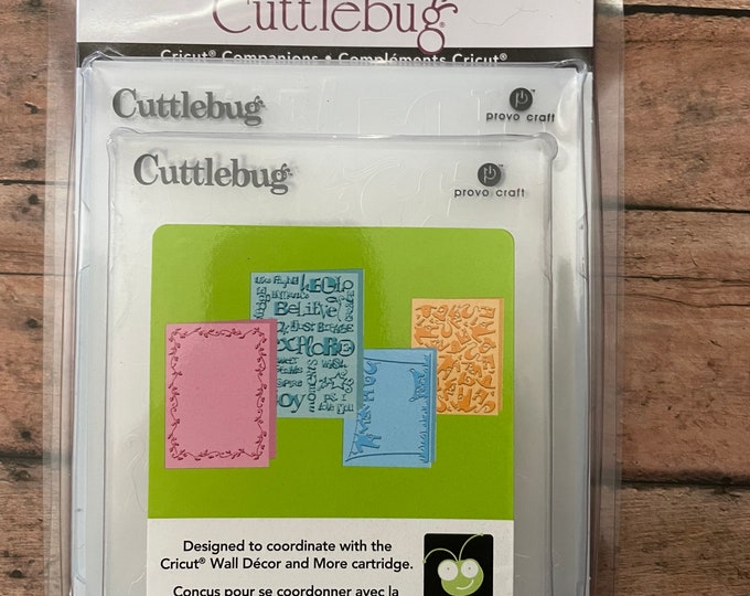 Cuttlebug Bundle Wall Decor Embossing Folder, Provo Craft Wall Decor 4 ...