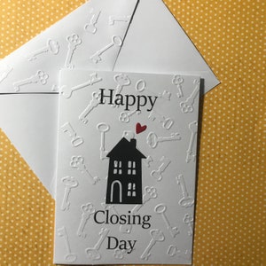 Happy Closing Day House Card, Home Card, Stationery, Real Estate Agent ...