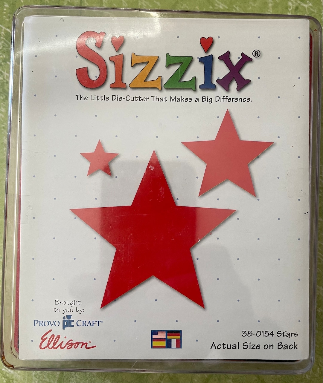Sizzix Star Die, 3 Sizes Original Red Die, Sizzix 38-0154 Card Making ...