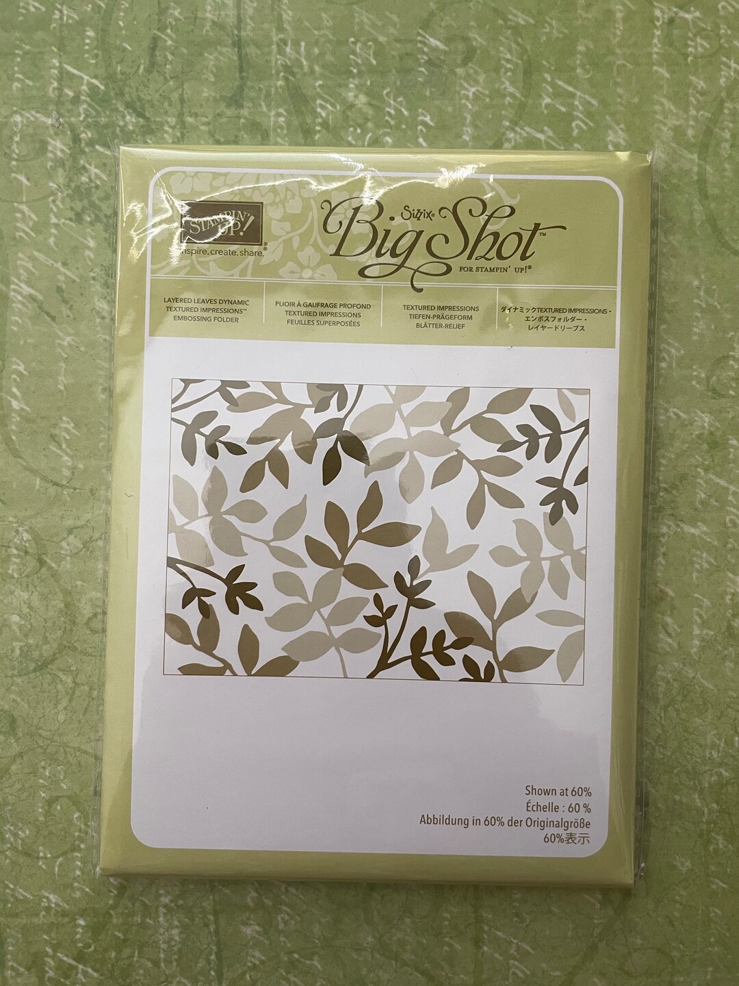 Stampin' up LAYERED LEAVES Dynamic 3D Embossing Folder, Card Making - Etsy