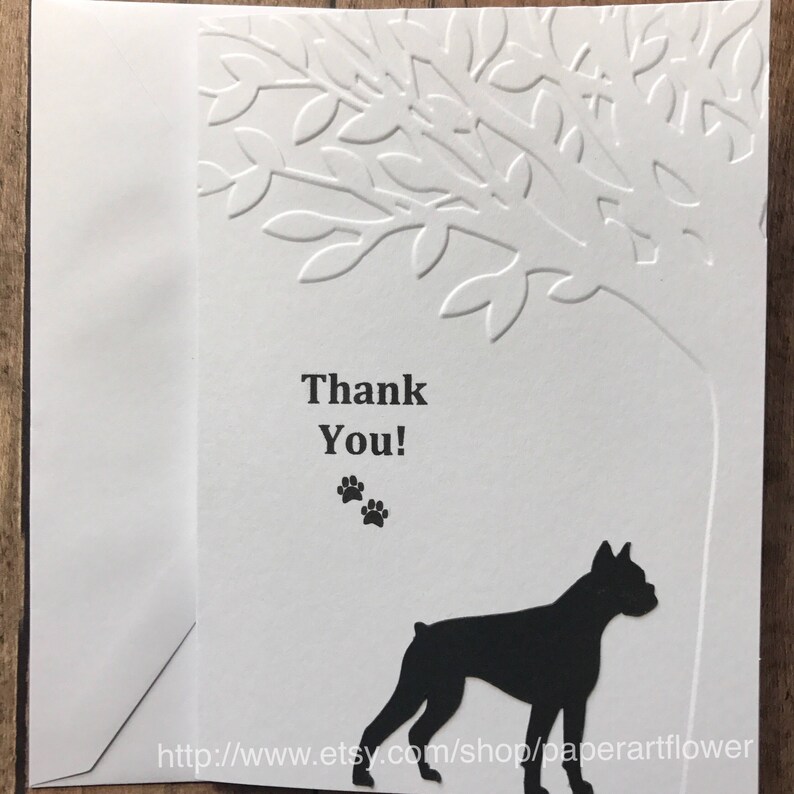 Boxer Dog Card Thank You Cards Stationery Set Greeting | Etsy