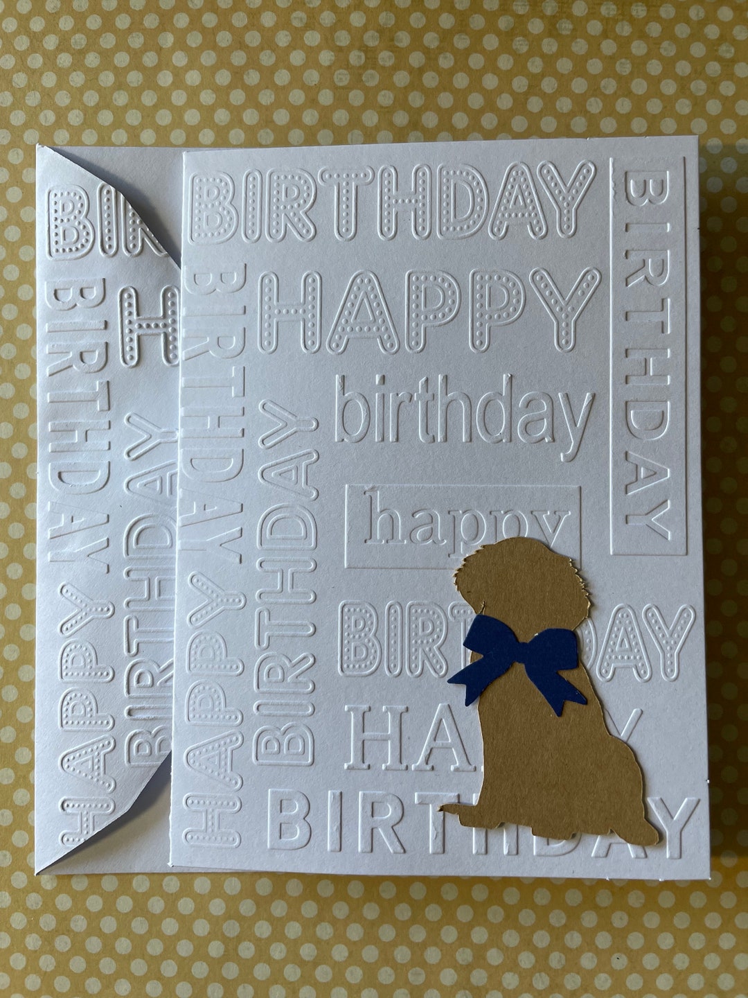 Golden Retriever Happy Birthday Dog Card, Dog Lover Birthday Card ...