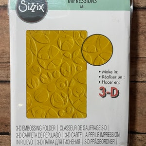Sizzix 3-D Textured Impressions Embossing Folder Swiss Cheese Circle ...