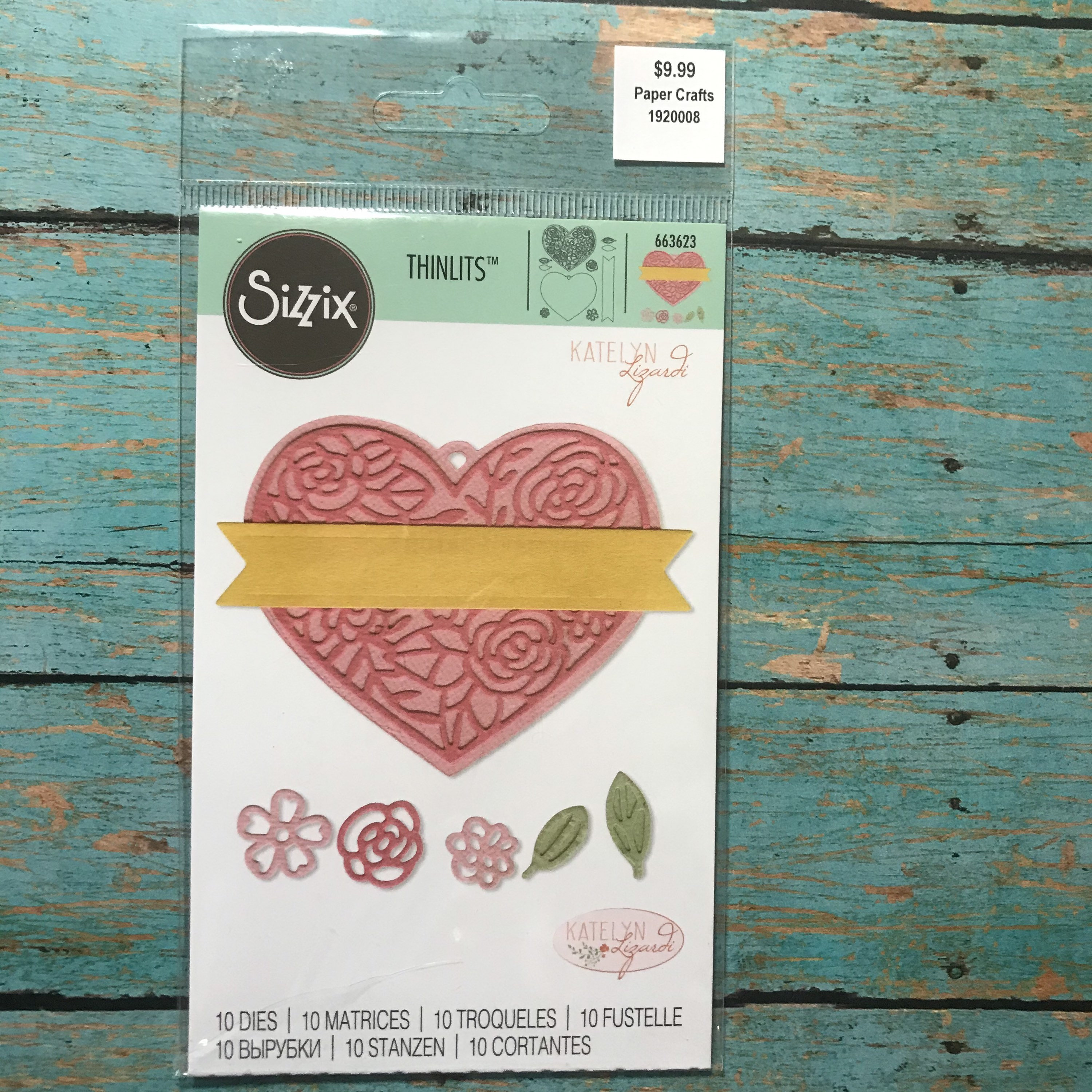 Sizzix Thinlits Die Heart Tag Cutting Die 663623 10 | Etsy