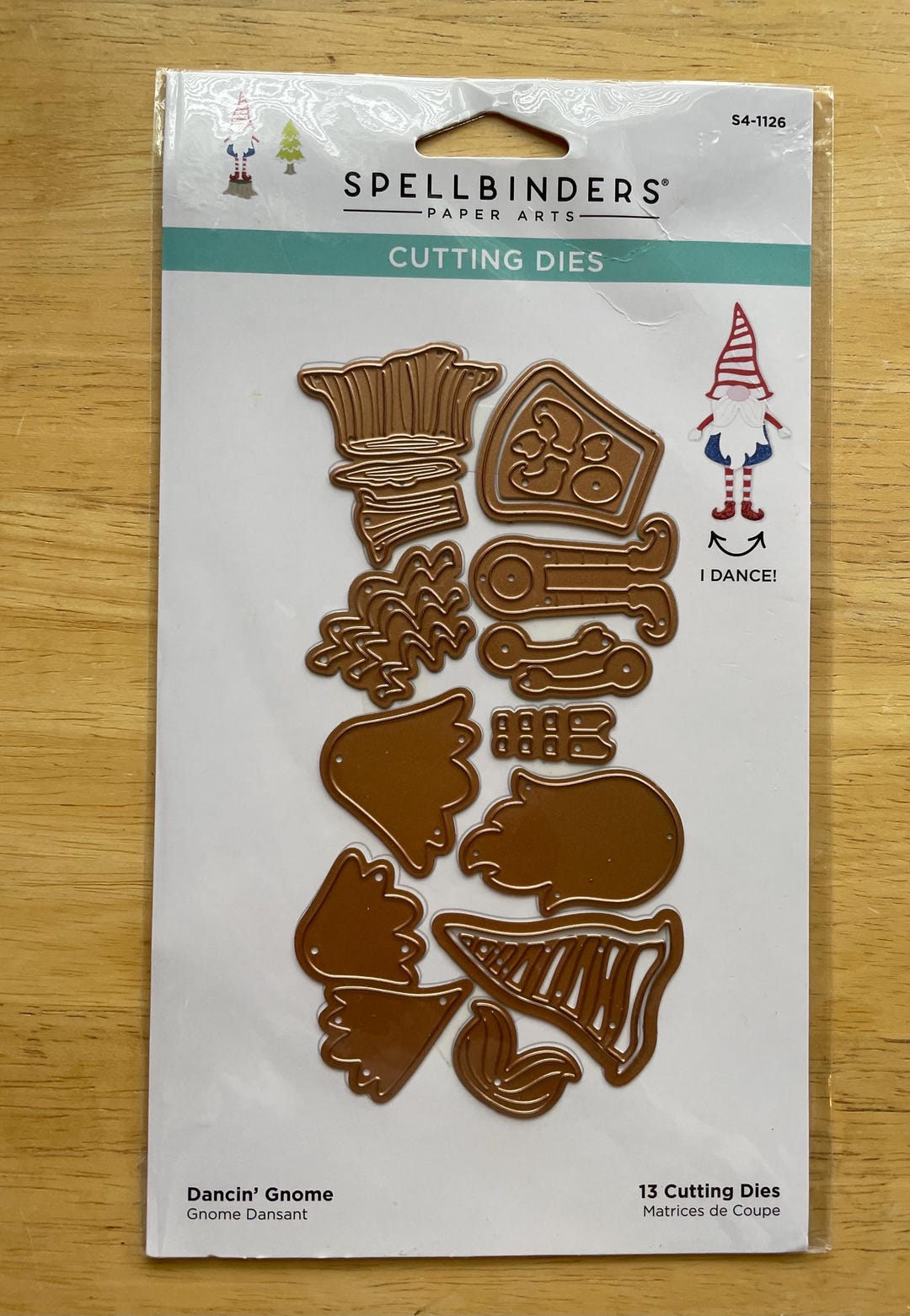 Spellbinders Dancing Gnome and Christmas Tree Etched Dies From the Be ...