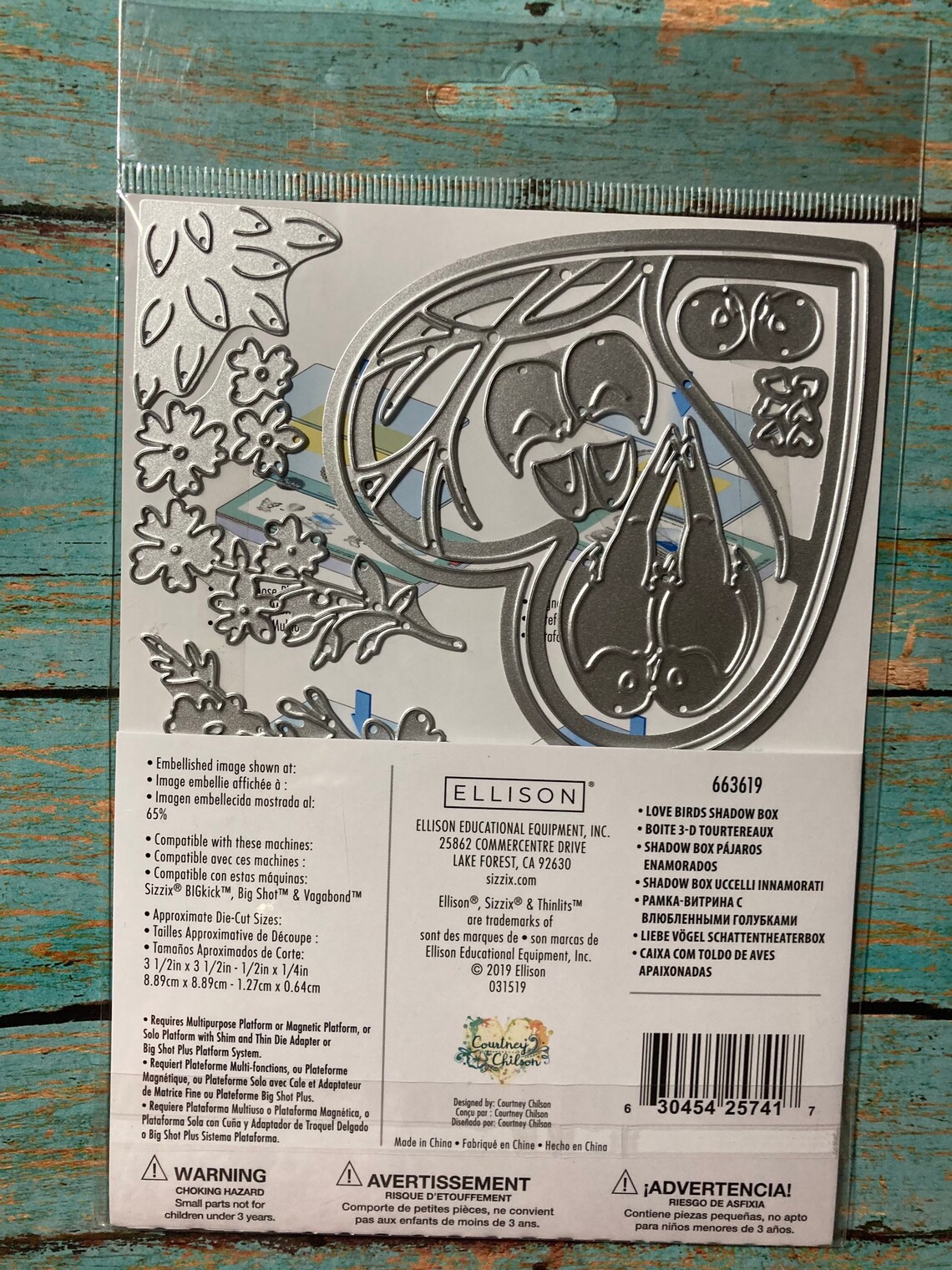 Sizzix Thinlits Die Set 20PK Love Birds Shadow Box 663619 - Etsy