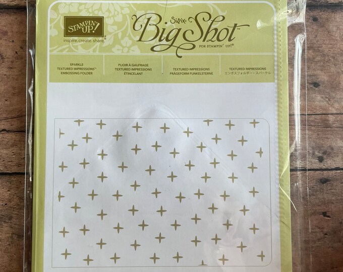 Stampin' up Sparkle Dynamic Textured Impressions Embossing Folder NEW 4 ...