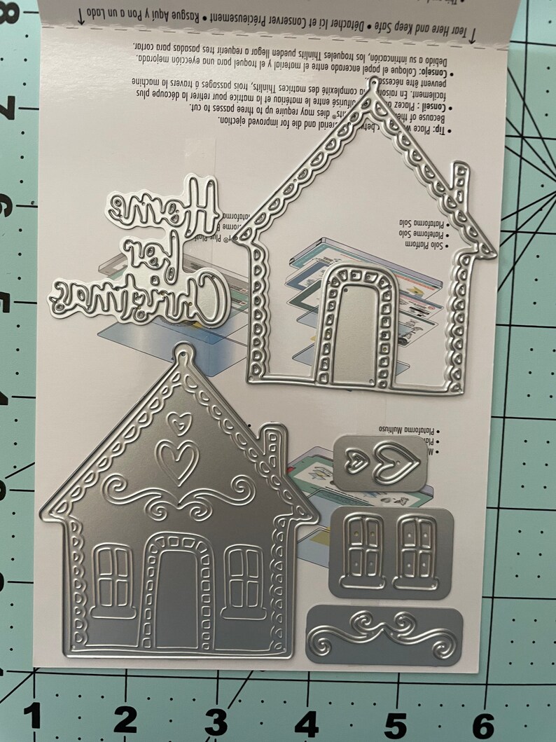Gingerbread House Die Sizzix Thinlits Die Set 6 PK 665709 Christmas Die Lisa Jones Card Making ...