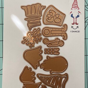 Spellbinders Dancing Gnome and Christmas Tree Etched Dies From the Be ...