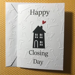Happy Closing Day House Card, Home Card, Stationery, Real Estate Agent ...