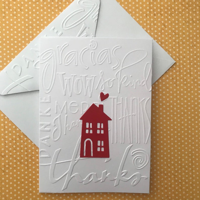 House Thank You Card , New Home House Cards, Real Estate Agent Thank ...