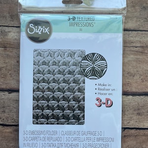 Sizzix 3-D Textured Impressions Embossing Folder Pinwheel #665112, Card ...