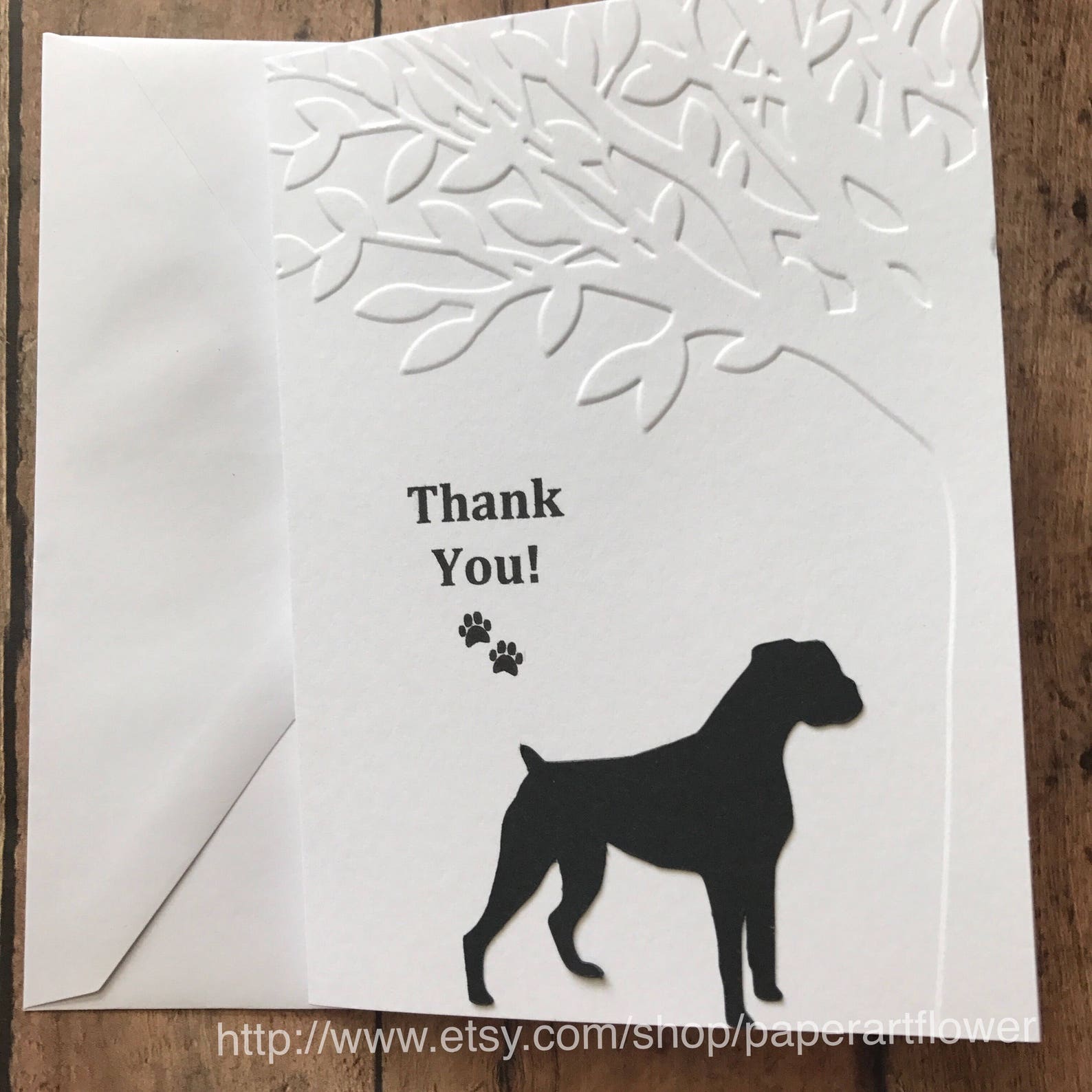 Boxer Dog Card, Thank You Cards, Stationery Set, Greeting Cards, Pet ...