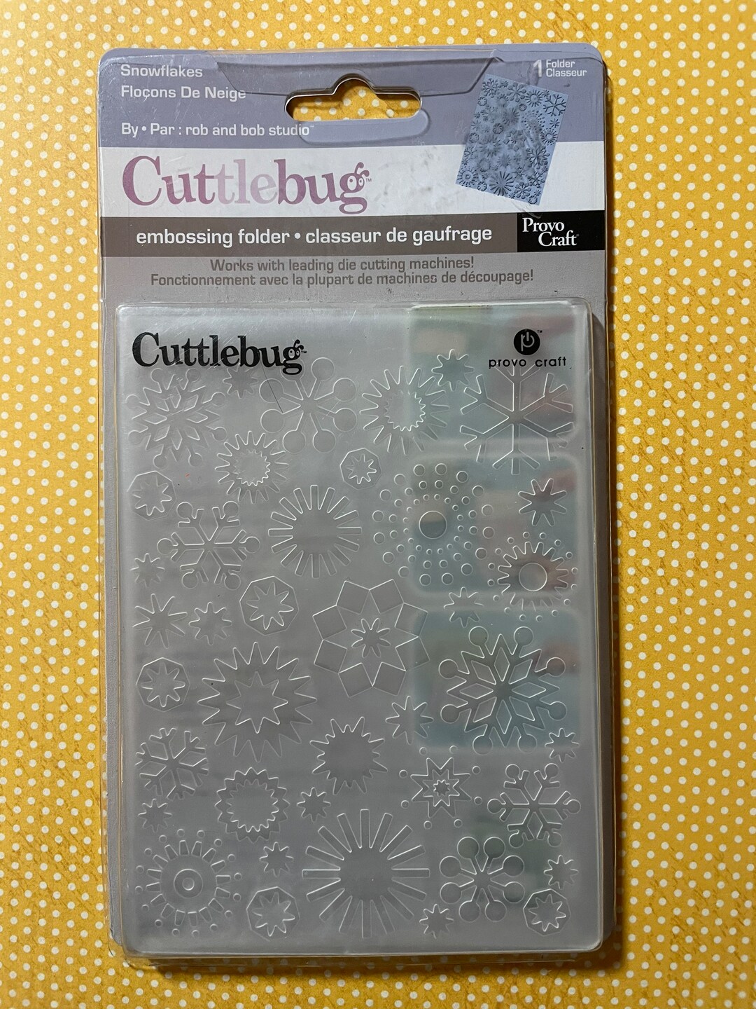 Cuttlebug Snowflakes Embossing Folder Retired Provo Craft Embossing ...