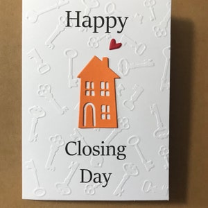 Happy Closing Day House Card, Home Card, Stationery, Real Estate Agent ...