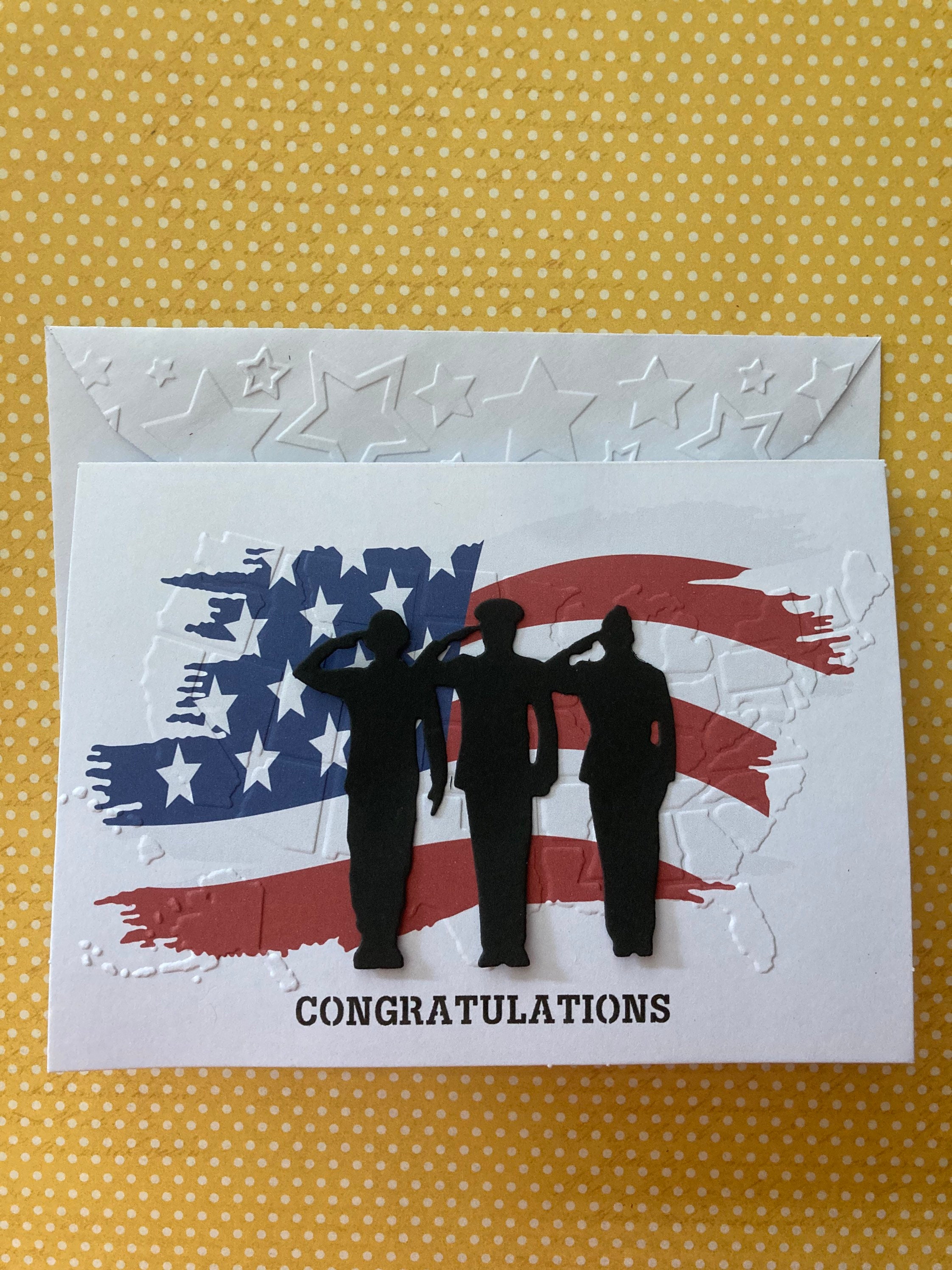 Congratulation Military Note Card Graduation Card Retirement | Etsy