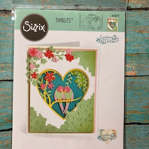 Sizzix Thinlits Die Set 20PK - Love Birds Shadow Box # 663619 Designed ...