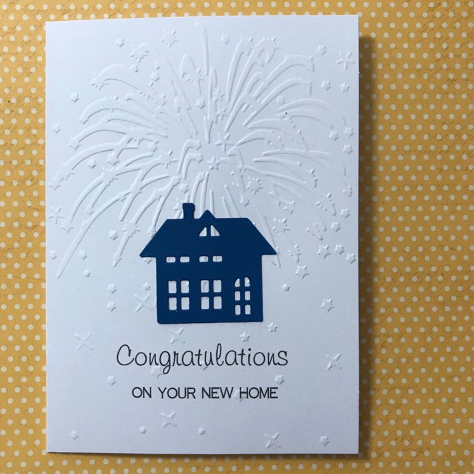 Congratulation on the New House Card Fireworks Card Set - Etsy