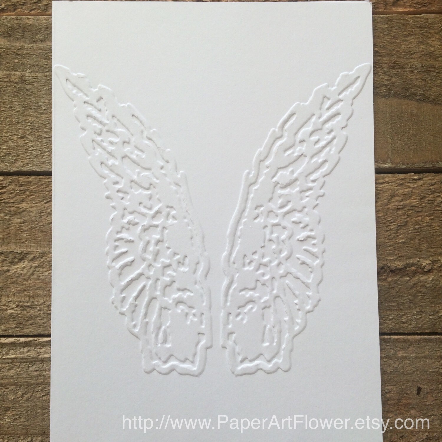 Angel Wings Card Set White Embossed Cards Stationery Set | Etsy