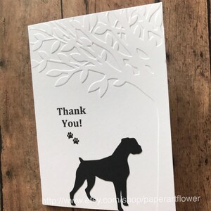 Boxer Dog Card, Thank You Cards, Stationery Set, Greeting Cards, Pet ...
