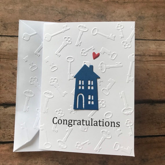Congratulation House Card Home Card Stationery Real Estate - Etsy