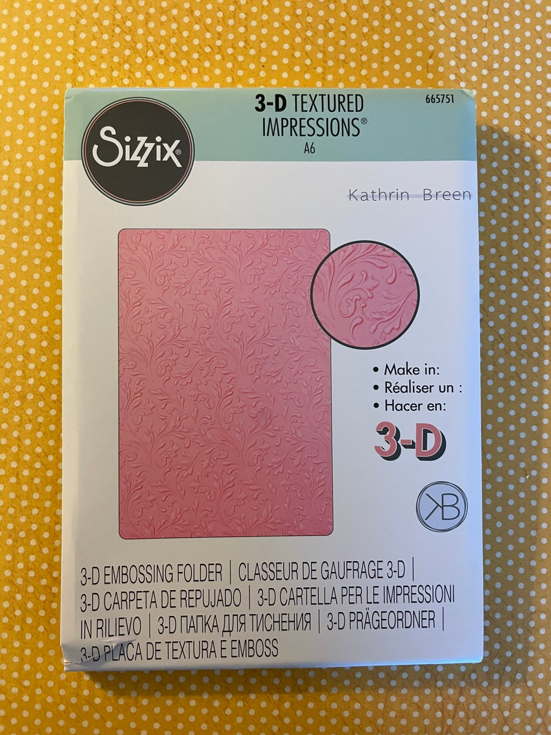 Sizzix 3-D Textured Impressions Embossing Folder - Floral Scrolls ...