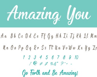 SVG Silhouette DXF Font Script Calligraphy Chalkboard Vector - Etsy