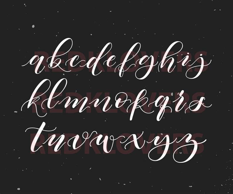 SVG DXF Font Script Calligraphy Handdrawn Scribble Chalkboard Vector ...