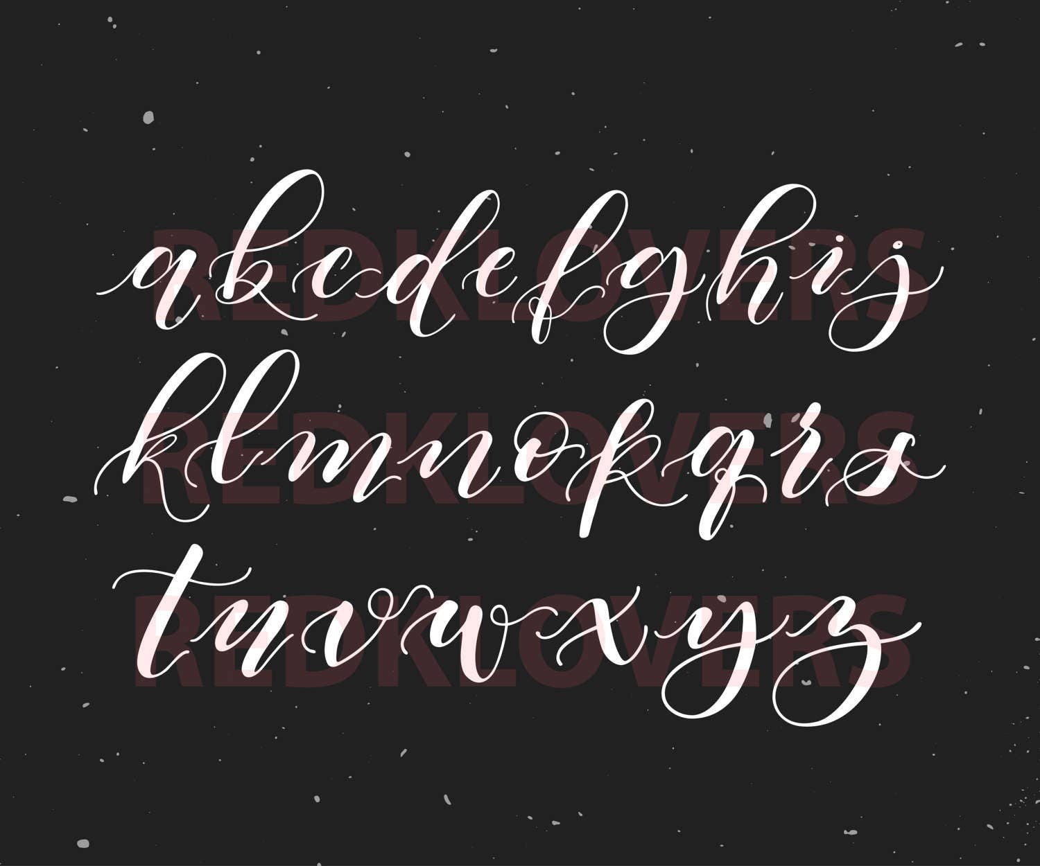 SVG DXF Font Script Calligraphy Handdrawn Scribble Chalkboard Vector ...