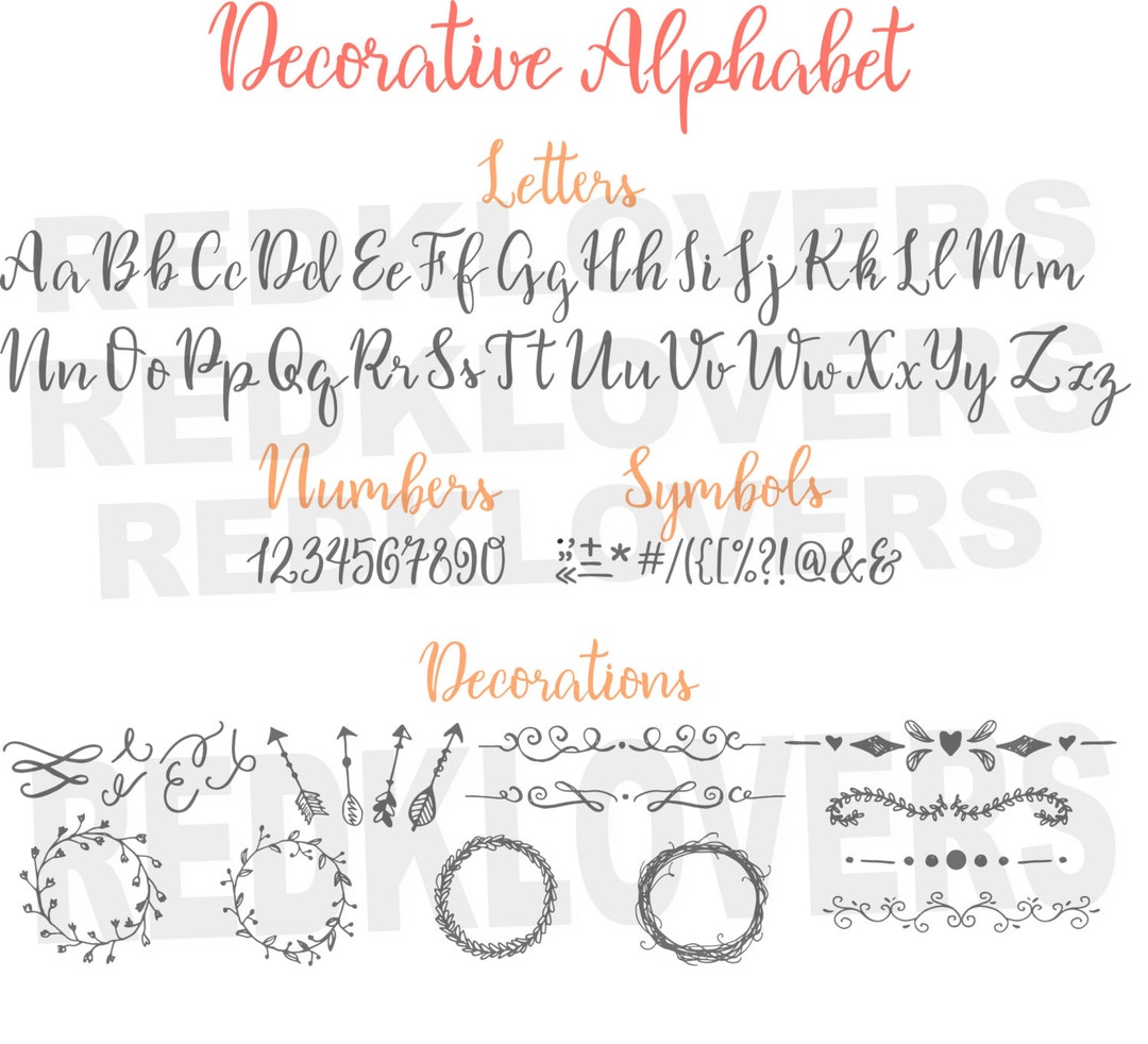 SVG Silhouette DXF Wedding Chalk Invitation Script Font Vector Alphabet ...