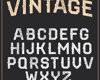 SVG DXF Silhouette Cricut Font Script Calligraphy Chalkboard Hand Drawn ...