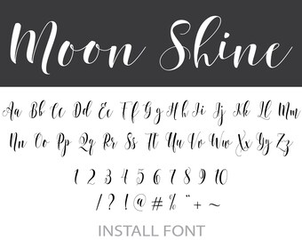 SVG DXF Silhouette Cricut Font Script Calligraphy Chalkboard Hand Drawn ...