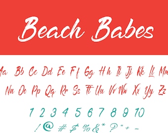 SVG Silhouette DXF Font Script Calligraphy Chalkboard Vector - Etsy