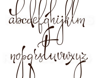 SVG Silhouette DXF Font Script Calligraphy Chalkboard Vector | Etsy