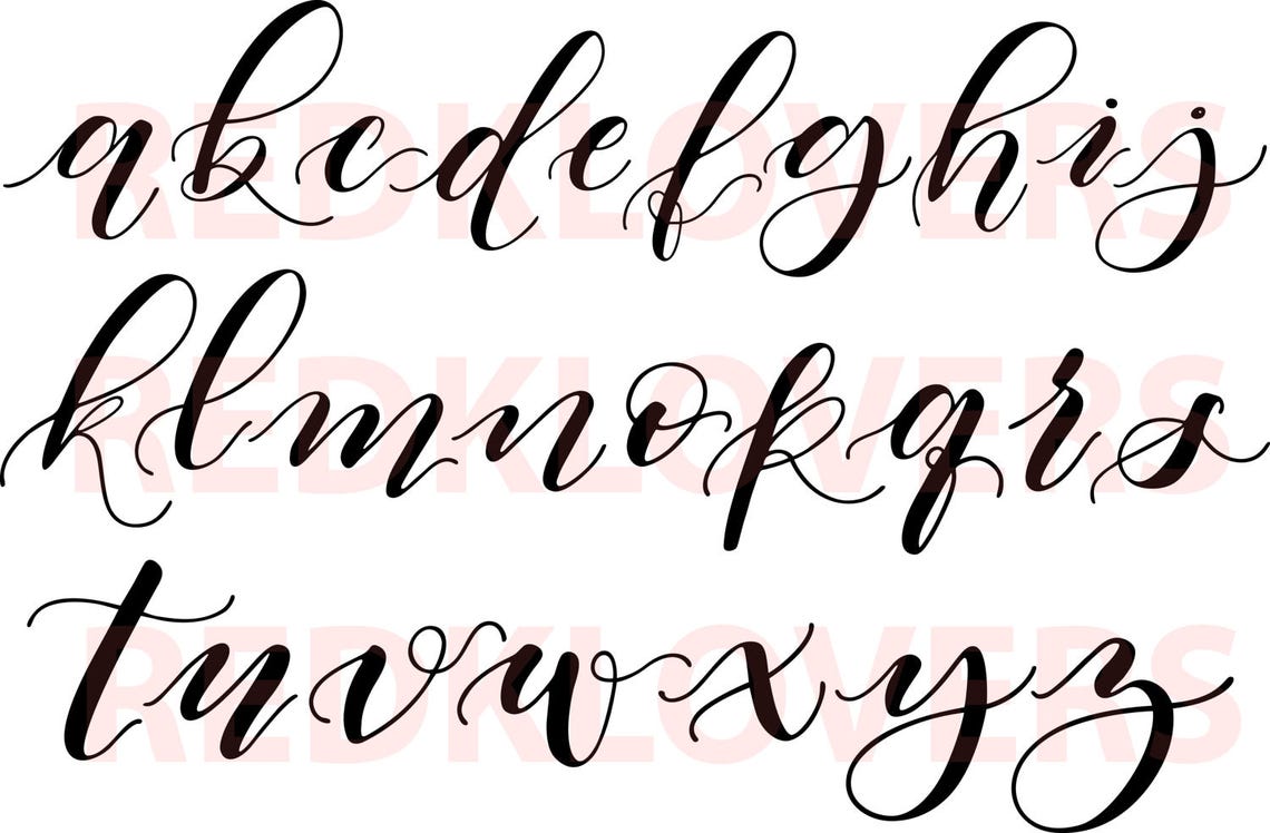 SVG DXF Font Script Calligraphy Handdrawn Scribble Chalkboard Vector ...