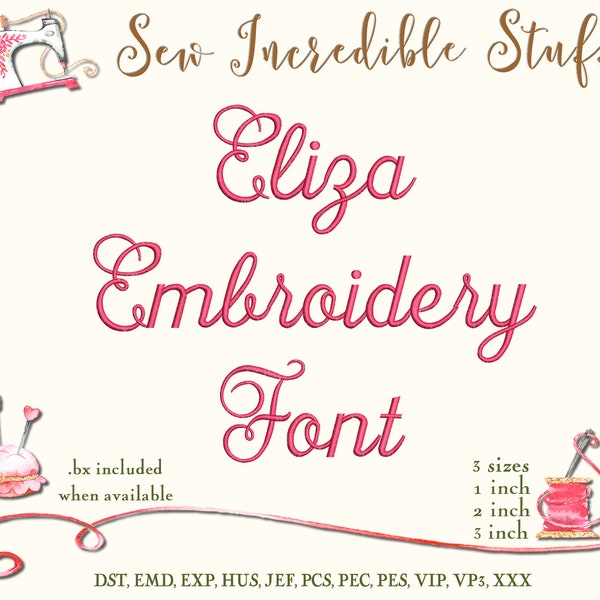 Wedding Machine Embroidery Font - Etsy