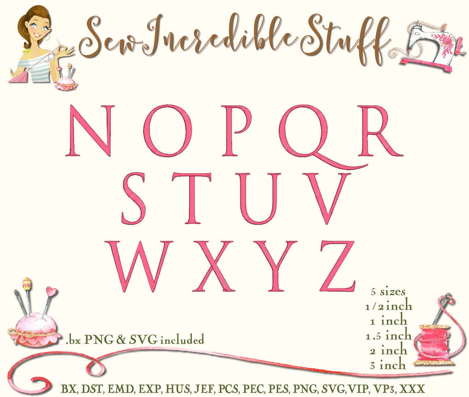 Trajan Pro Machine Embroidery PNG and SVG Font BX Font Pes | Etsy