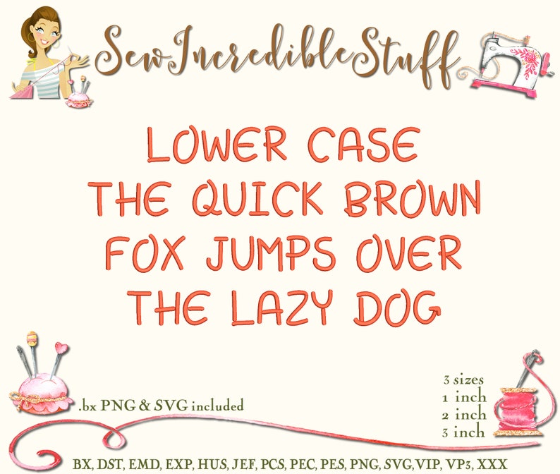 Cute Cat Ears Machine Embroidery PNG and SVG Fonts 3 Sizes - Etsy