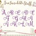 Lovely Upright Script Machine Embroidery SVG and PNG Fonts 3 - Etsy