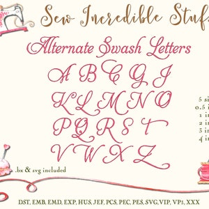 Beautiful Aphrodite Script Machine Embroidery and SVG Fonts, Regular ...