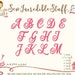 Mariane Script Machine Embroidery and SVG Fonts - BX Font - SVG Font ...