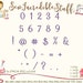 Lovely Upright Script Machine Embroidery SVG and PNG Fonts - 3 Sizes ...